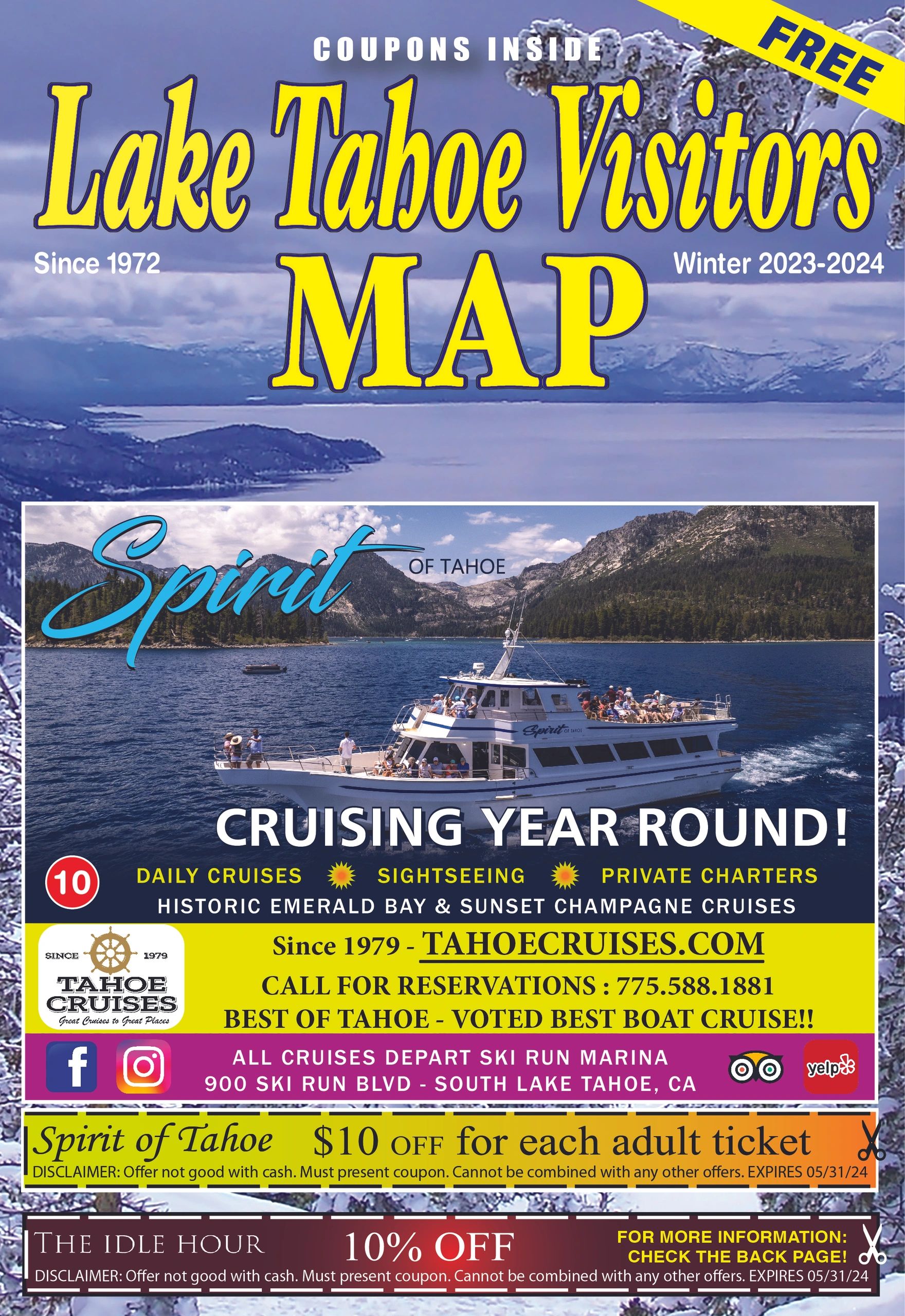 Lake Tahoe Visitors Map