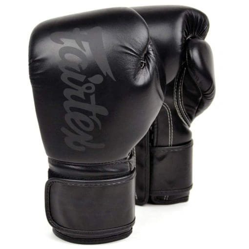 Fairtex Microfiber Muay Thai Boxing Gloves BGV14 Super Black