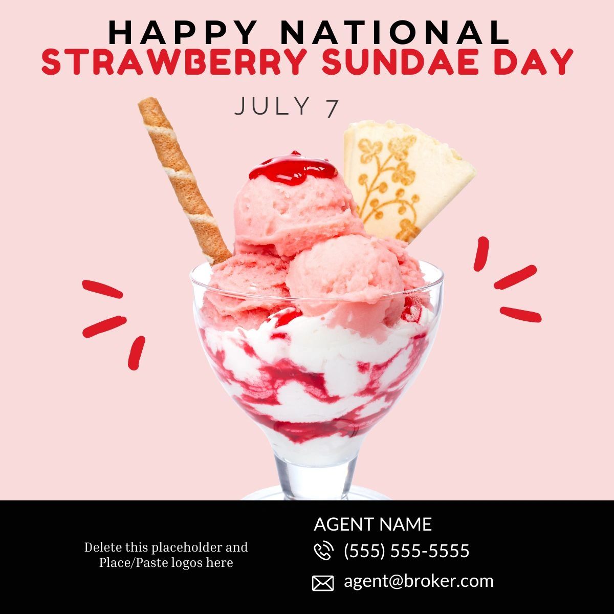 National Strawberry Sundae Day
