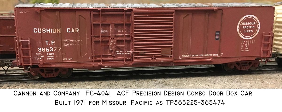4041 ACF Precision Desigm Combo Door Box Car TP/MP
