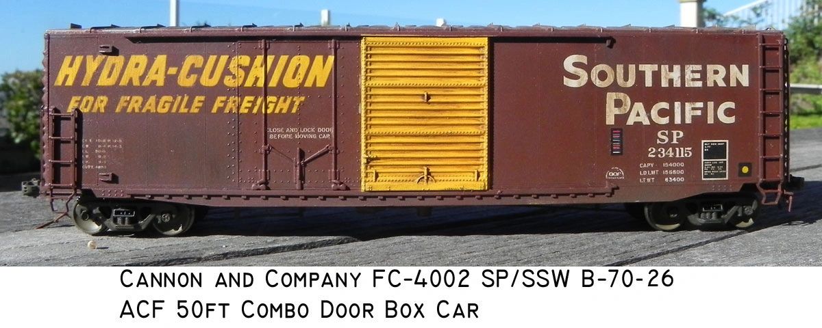 5002 Kit Bundle for 4002 SP/SSW B-70-16 Combo Door Box Car