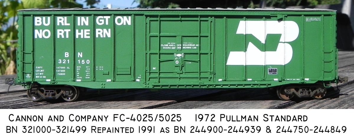 5025 Kit Bundle for 4025 BN Pullman Standard Plate C Box Car