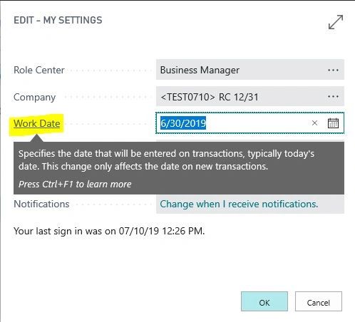 Working With Dates in Dynamics 365 Business Central