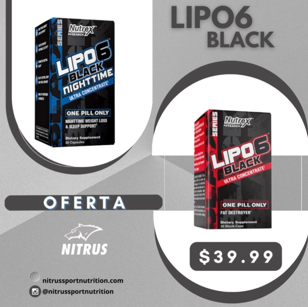 Lipo 6 Black 30 + Lipo 6 Nighttime
