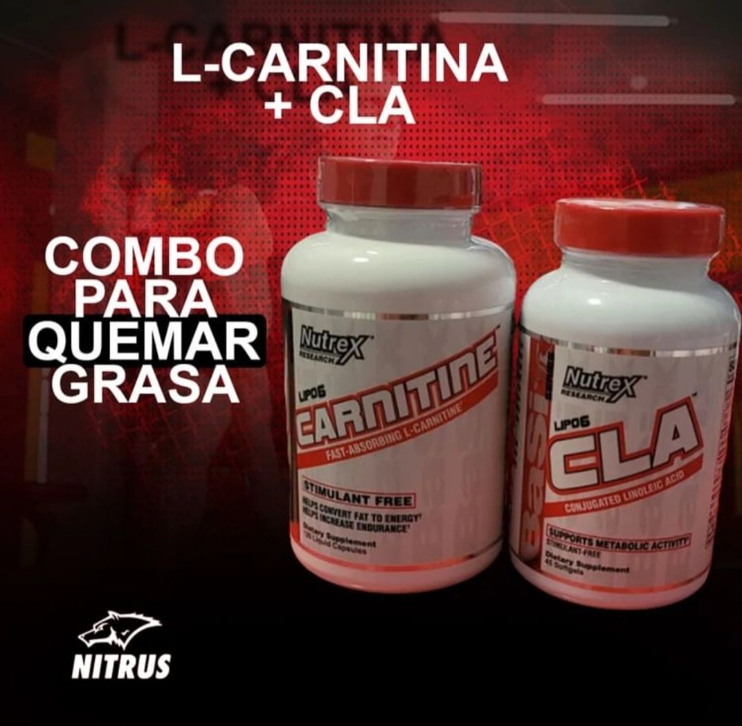 L-Carnitina 120 capsulas + CLA 45 softgel