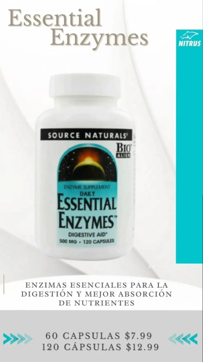 ESSENTIAL ENZIMES 120 CAPSULAS