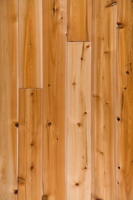 Natural Minnesota White Cedar End Matched Paneling