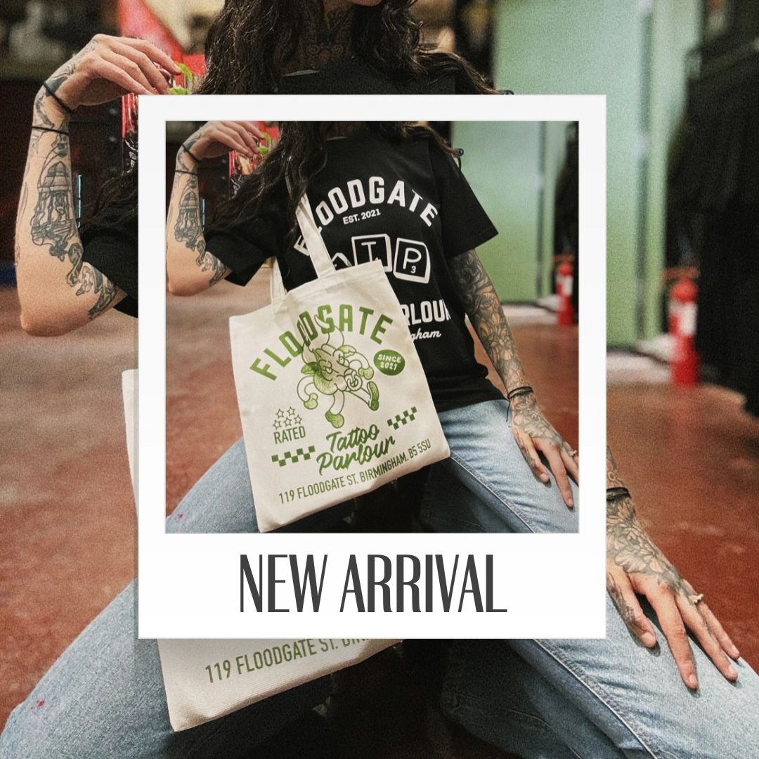 Floodgate Tattoo Parlour apparel.