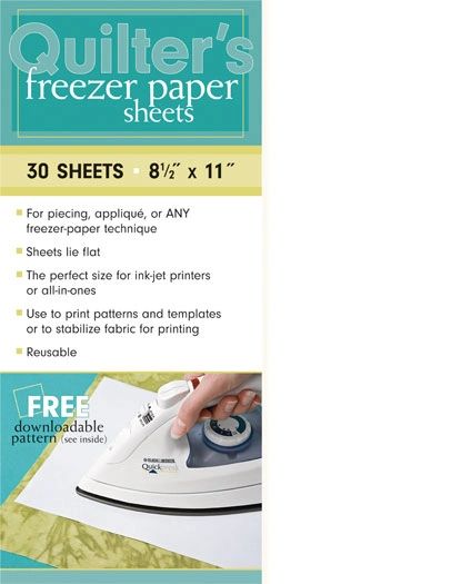 Quilters Freezer Paper Sheets