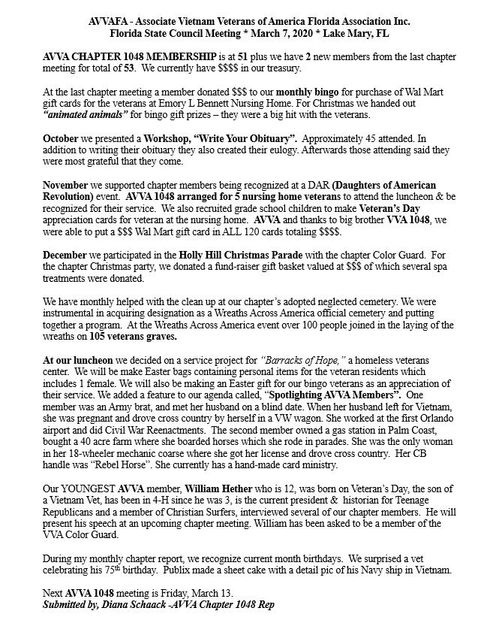 AVVA | Vietnam Veterans of America Chapter 1048