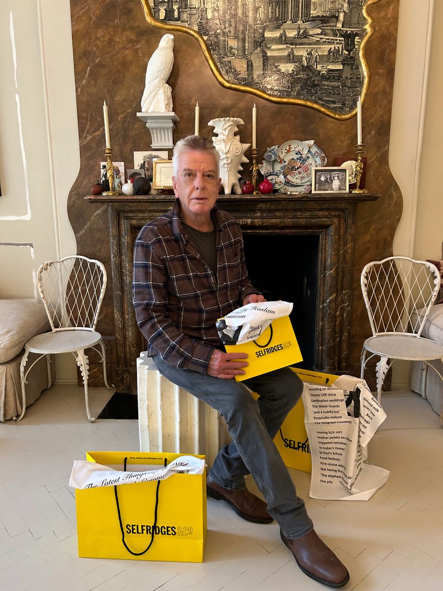 The New Nicky Haslam Tea Towel 2024, A Collaboration with Selfridges ...