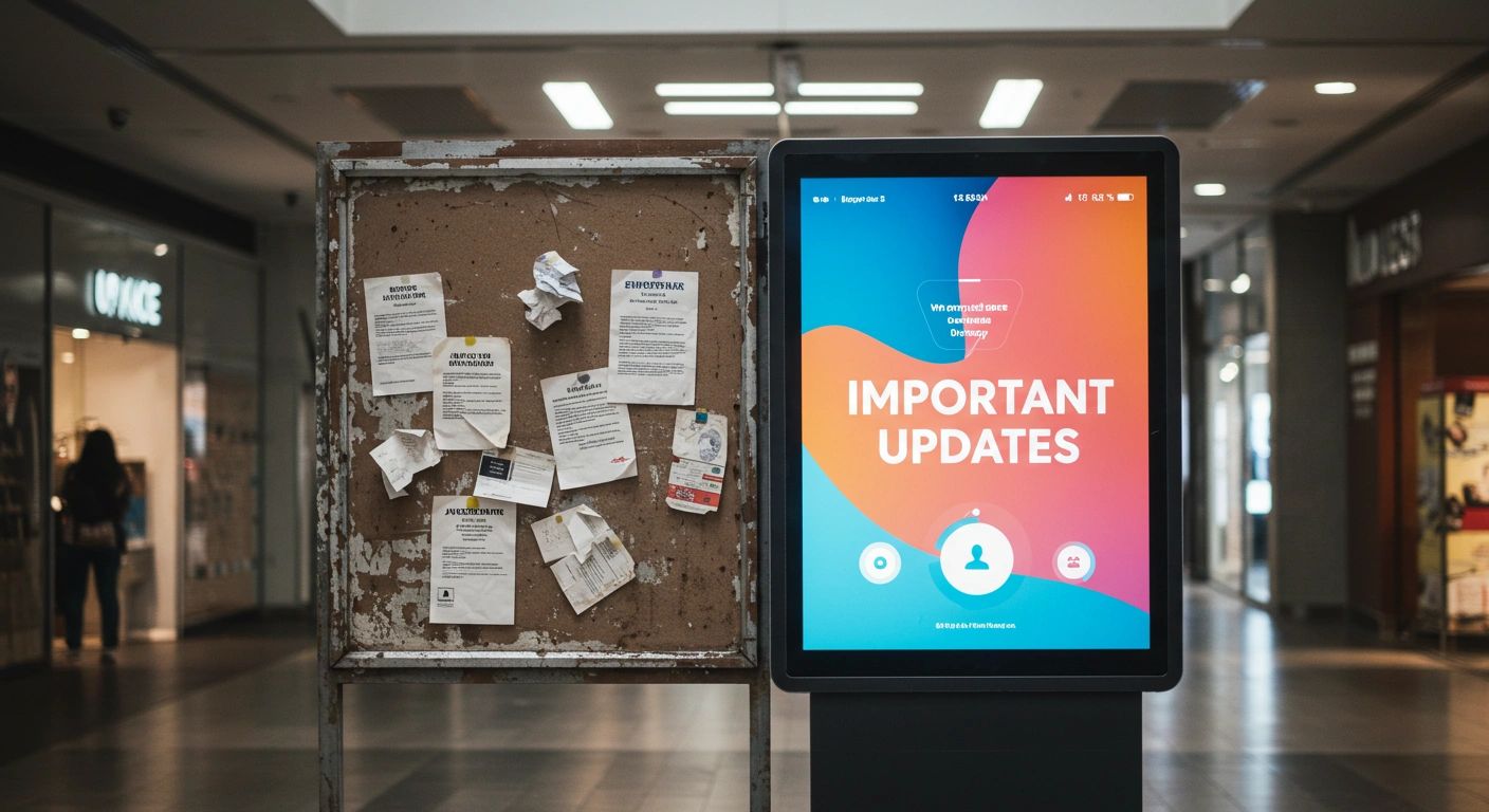 How to Replace Outdated Notice Boards with Digital Signage