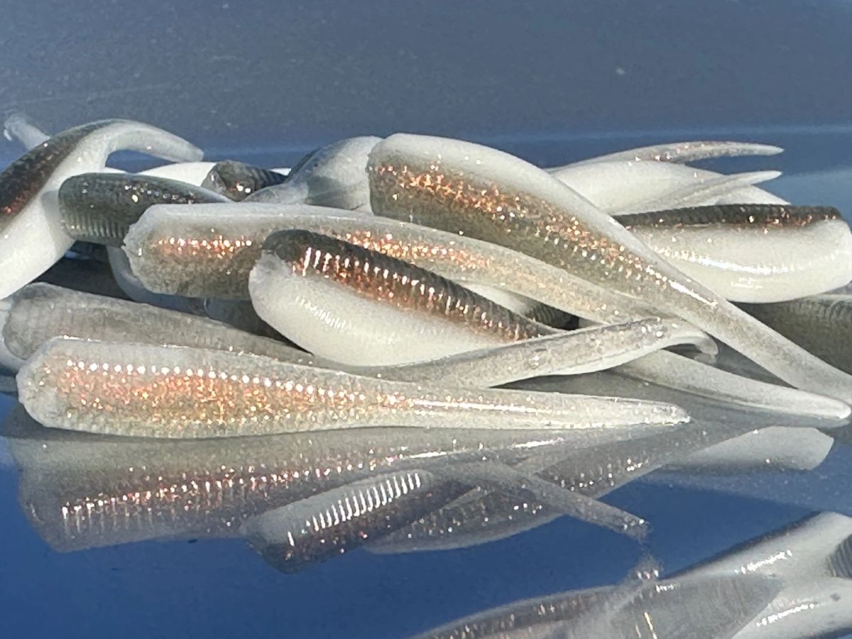 2" Crappie Crusher Ghost Fire Shad