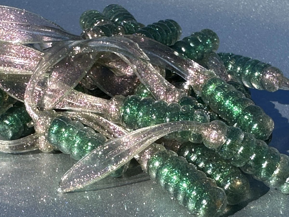 2" Crappie Slapper Ultimate Green/Pink Tail