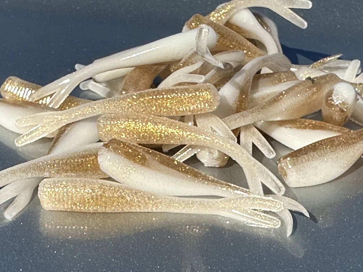 2" Crappie Crusher Natural Gold Shad