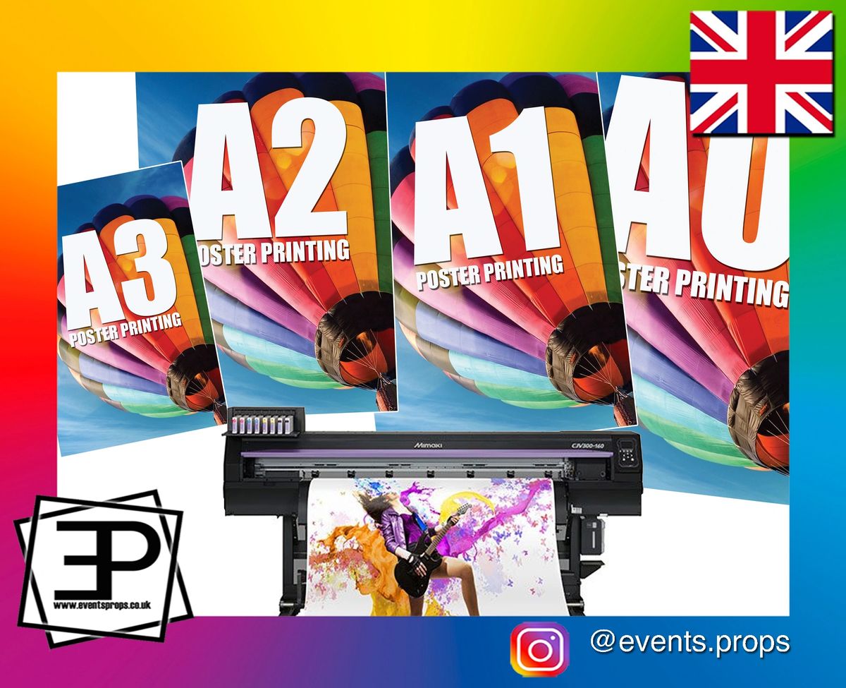 A0 Large Format Gloss, Satin Poster Printing