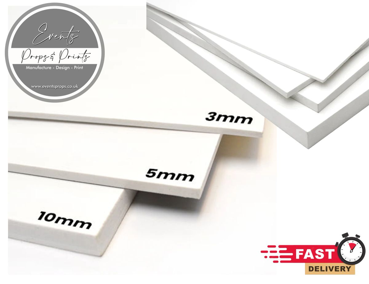 A4,A3 PVC Foamex Foam Board - 3mm,5mm,10mm