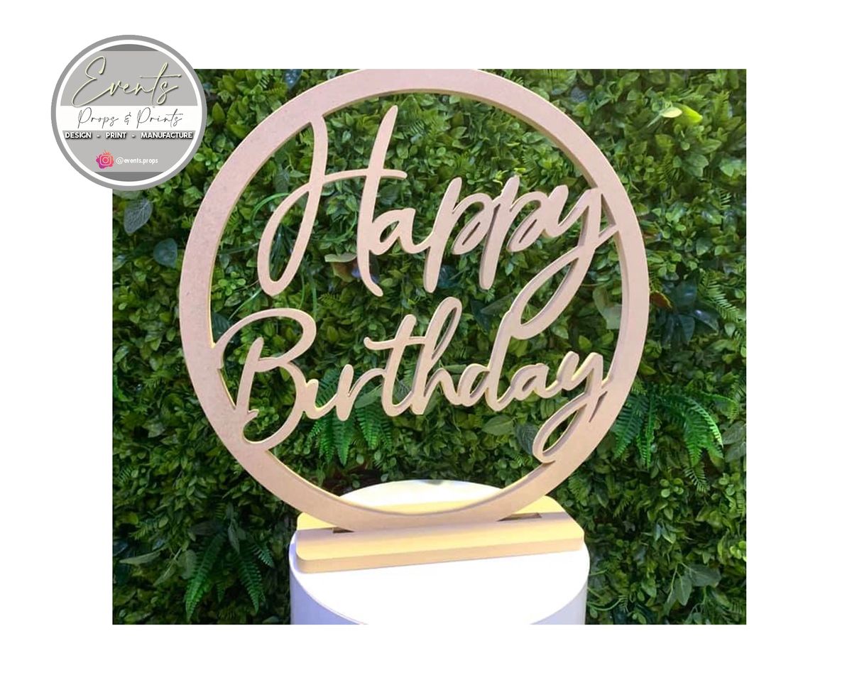Happy Birthday Prop Sign