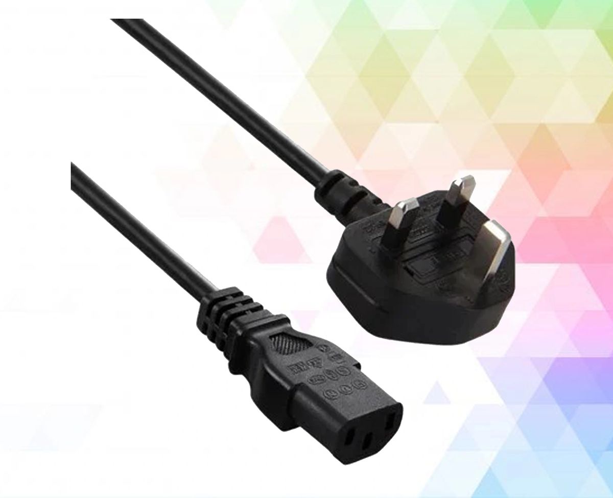 IEC C13 to UK Plug Power Cable/Cord 1m-3m