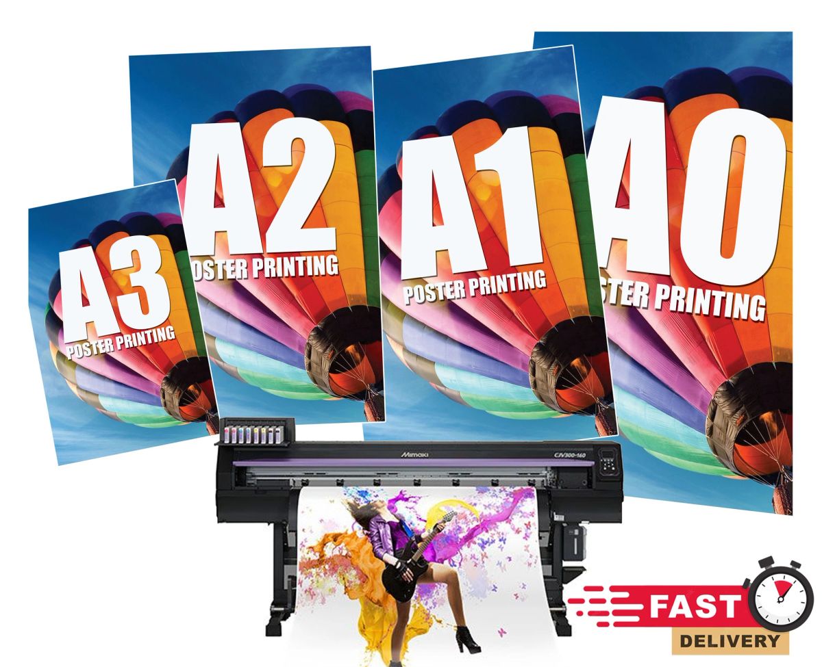 A0 Large Format Gloss, Satin Poster Printing