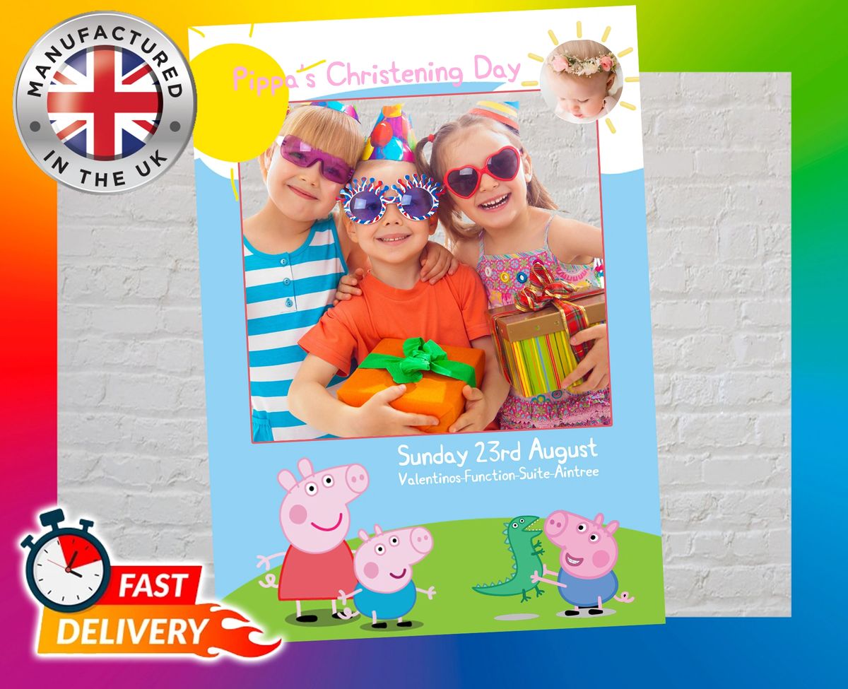 Peppa Pig Theme Personalised Selfie Frame