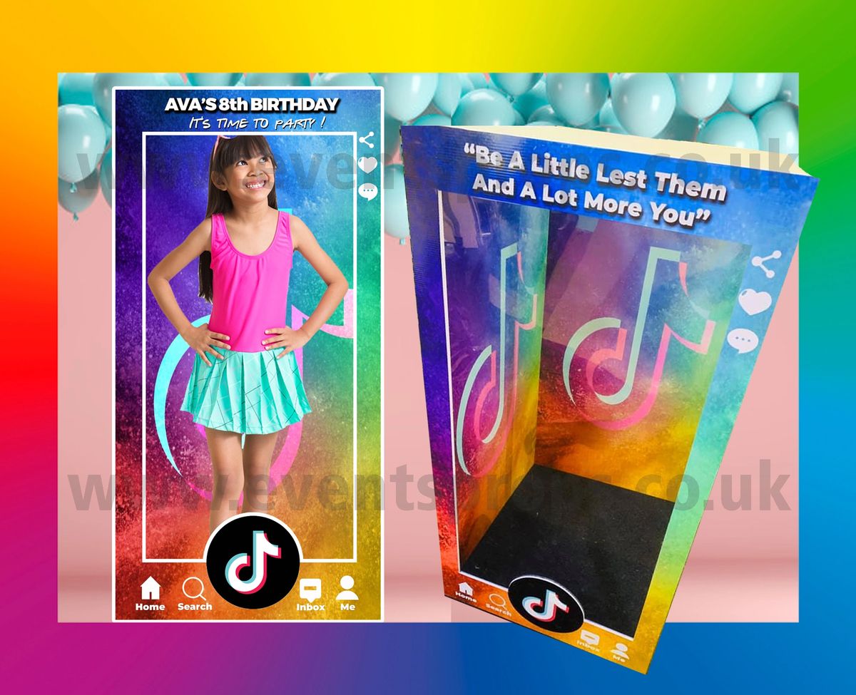Child's Personalised Tik Tok Selfie Prop Box