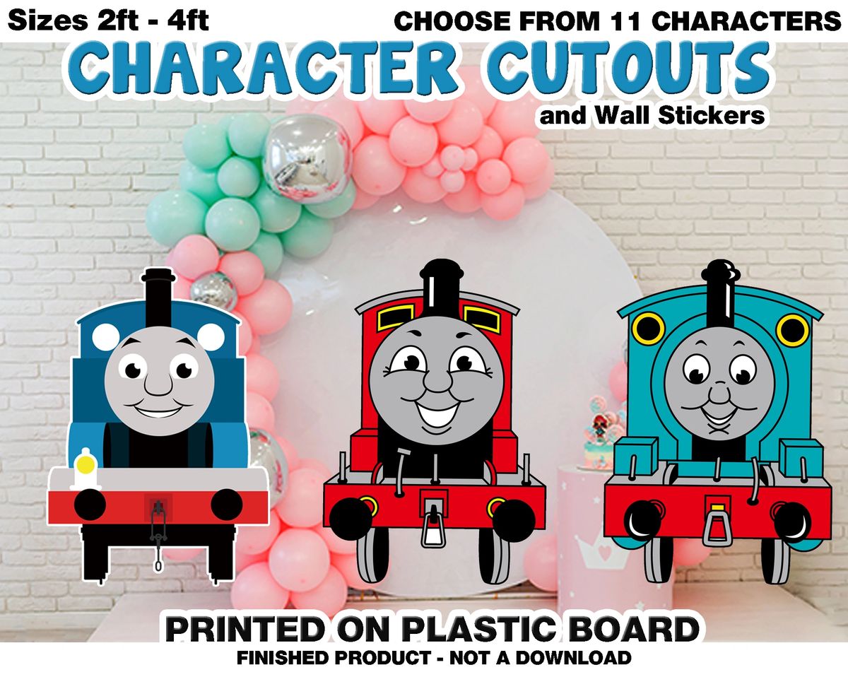 Thomas The Tank Engine Train Plastic Cut Outs
