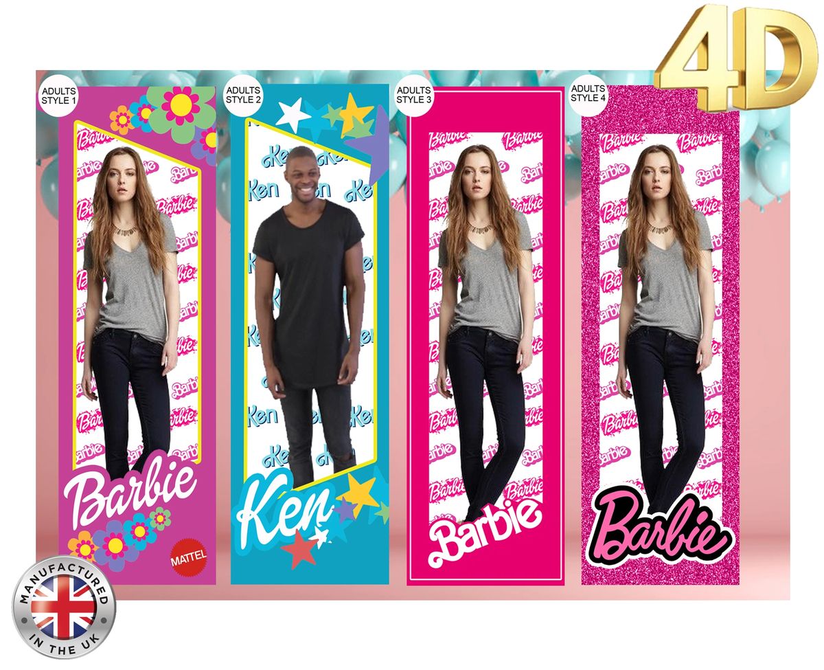 6ft Adults Barbie & Ken Style Life Size Doll Box