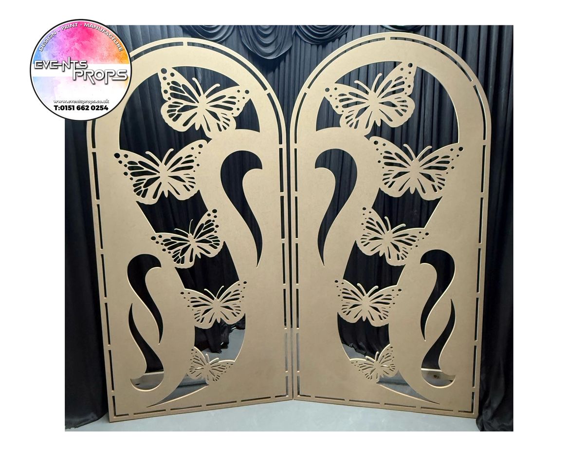 Elegant 6ft Butterfly Backdrop Sail Boards