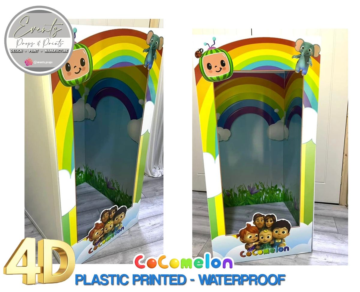 Cocomelon Style Selfie Prop Box (style 1)