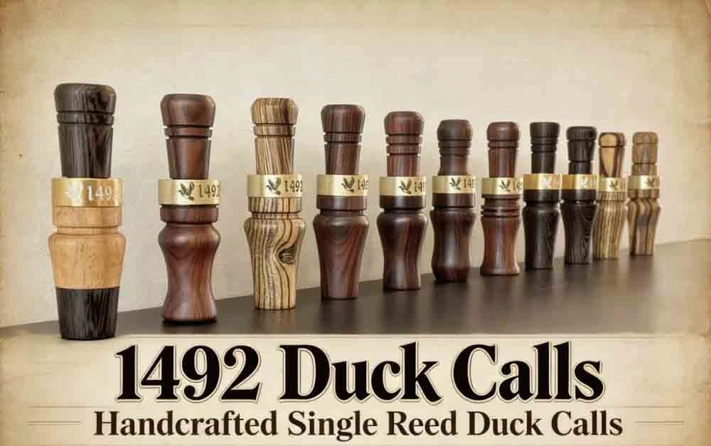 Handcrafted Duck Calls, each one hand made one at a time.