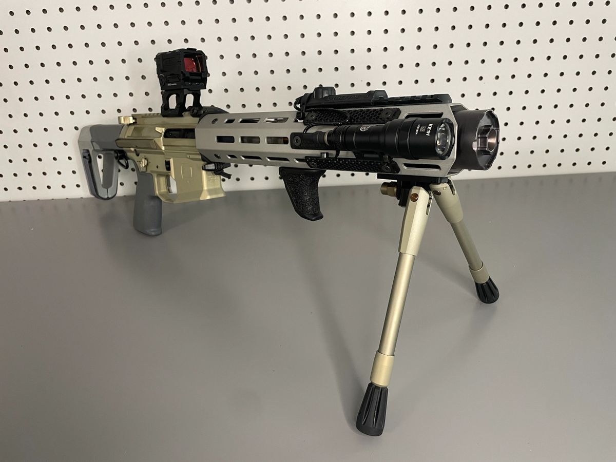 Q kick stand bipod Mlock mounting bracket