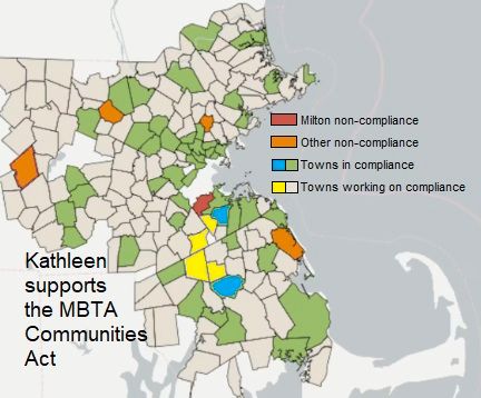 Kathleen supports the MBTA Communities Act
