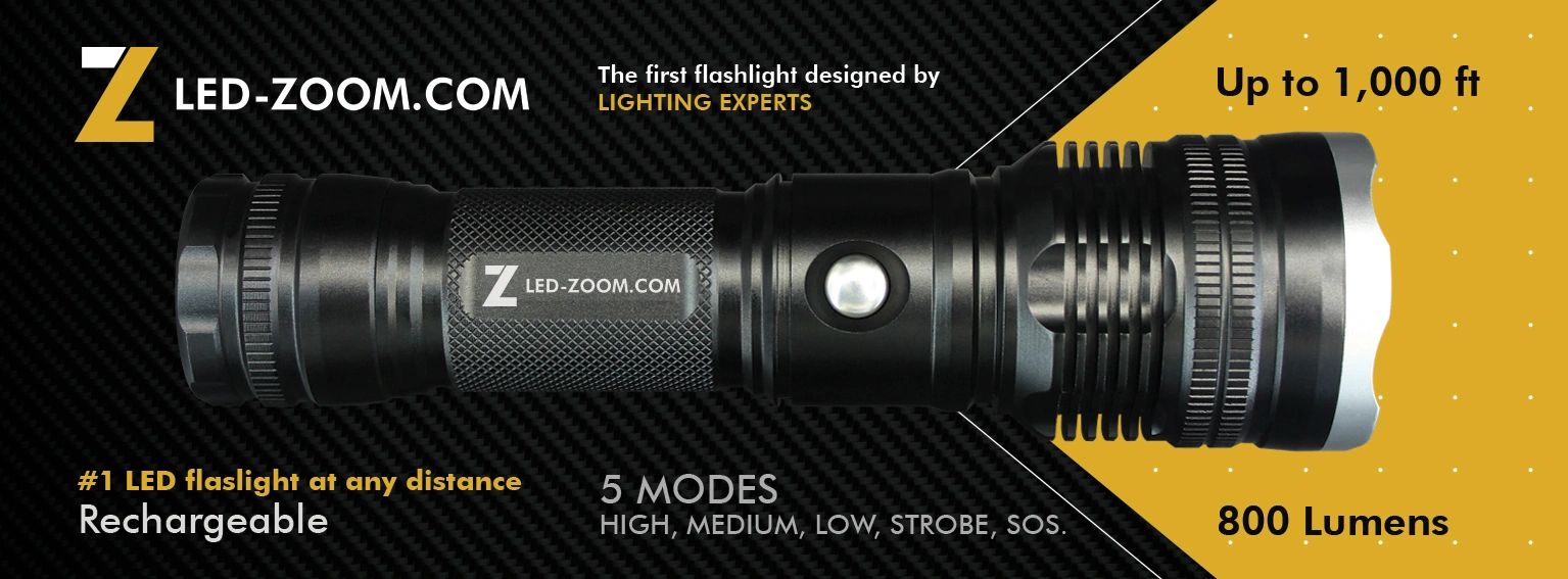 LED-Zoom: #1 flashlight from any distance - Flashlight, Tactical