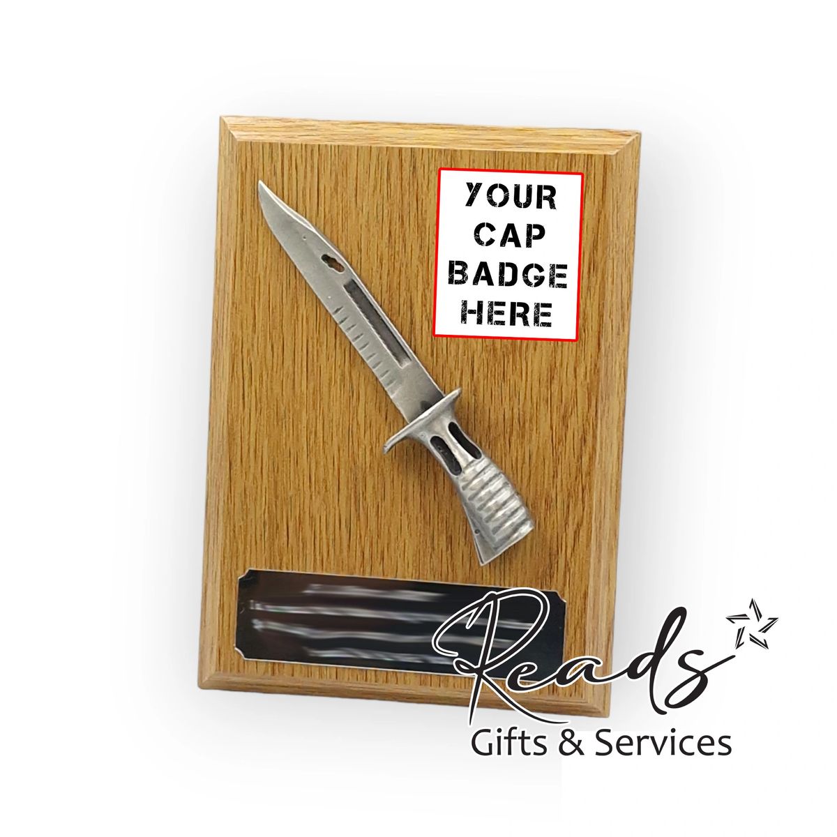 Bayonet Wooden Plaque