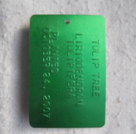 embossed metal ID tags