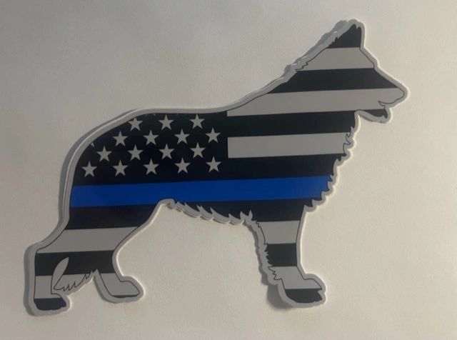 K9 flag blue line