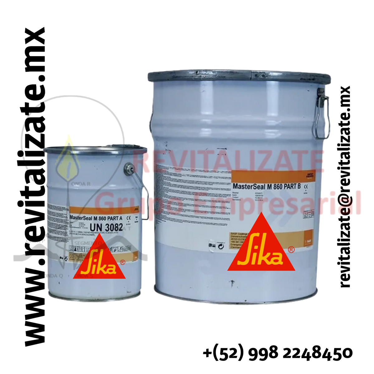 Sikalastic M 860 antes MasterSeal M 860 - Kit 30 kg 2 partes