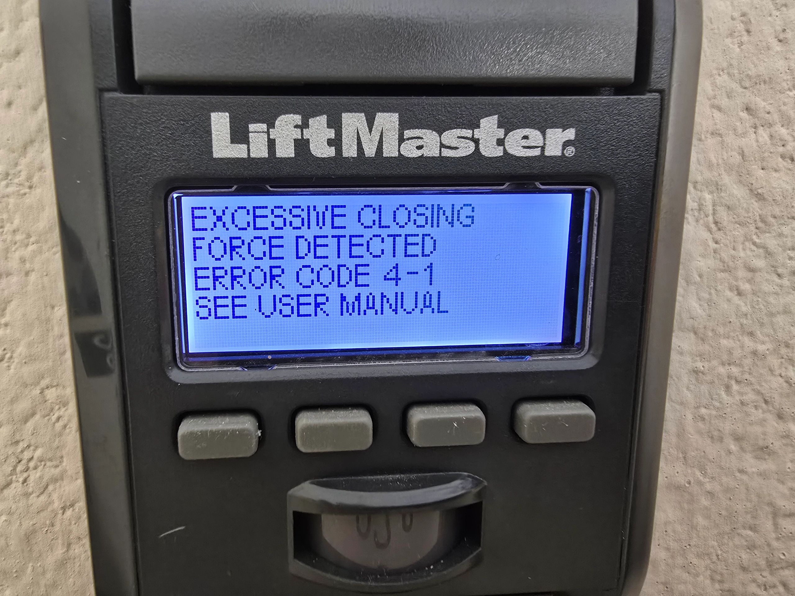 Liftmaster error?