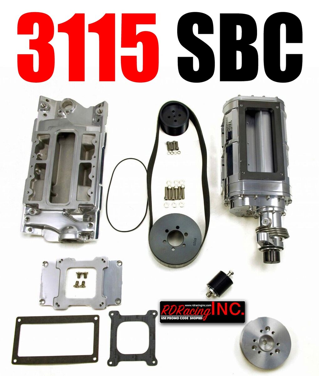 192 Blower Small Block Chevy Supercharger Polished 2v 8MM Kit Blower ...