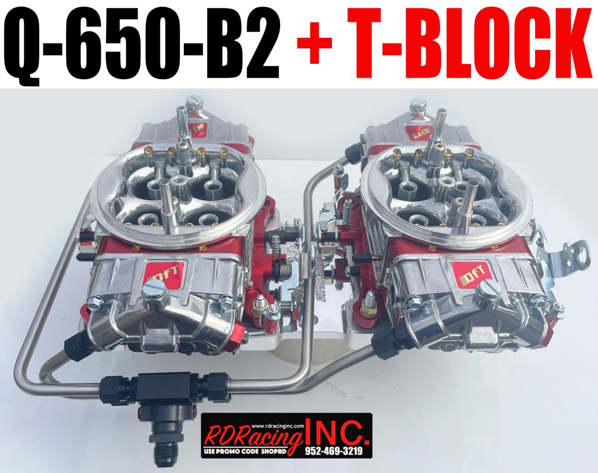 Quick Fuel 650 Cfm Blower Supercharger Carburetors Q-650-B2 With T Block