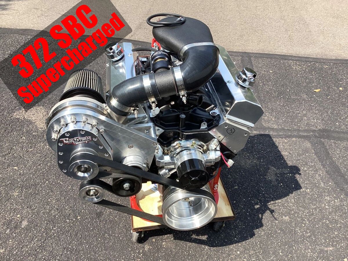 Small Block Chevy 372 Torqstorm Engine Pump Gas Block Hydraulic Roller (In-Stock)