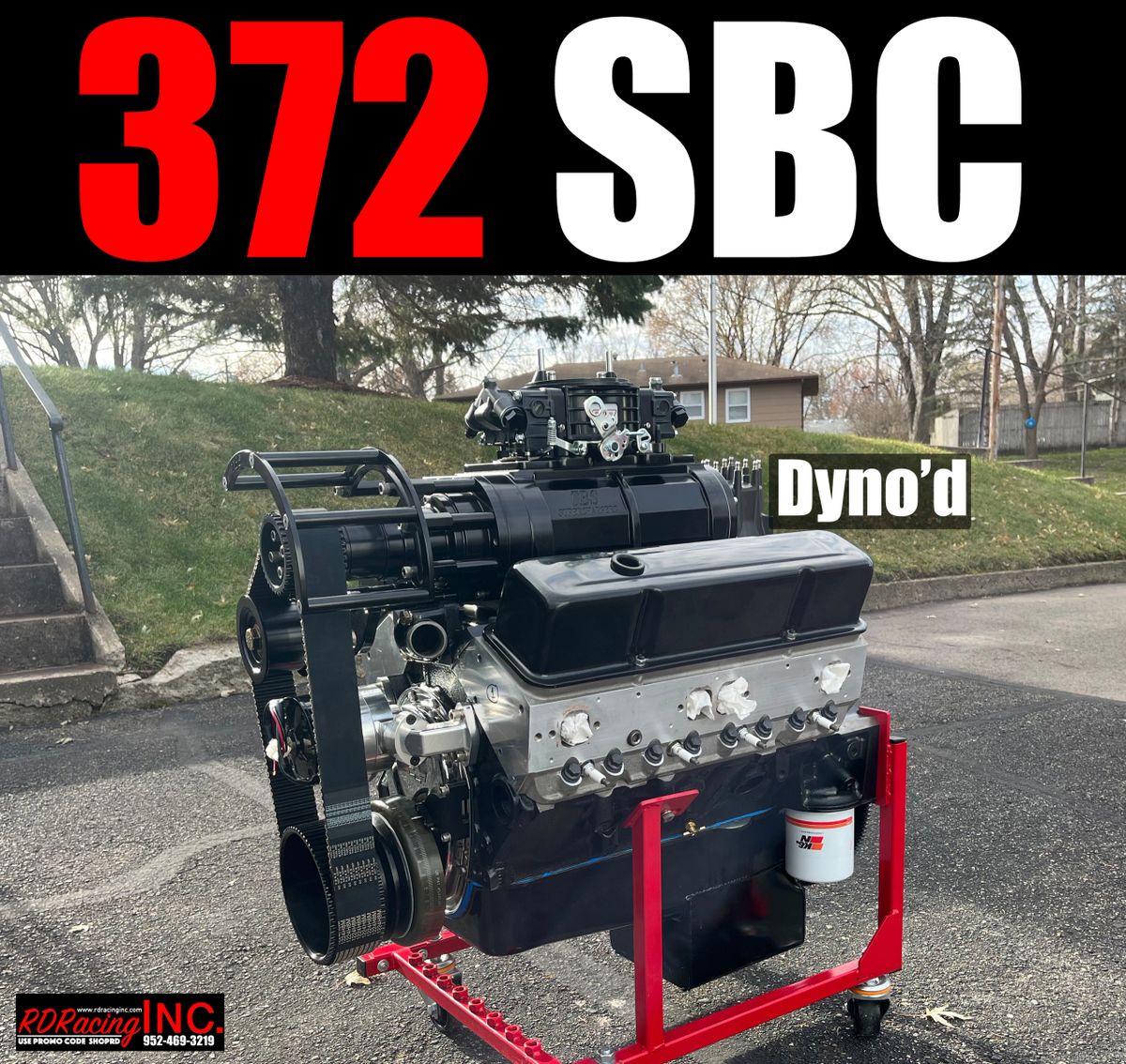 372 Small Block Chevy Blower Supercharger Motor 192 Blower Motor (In-Stock)