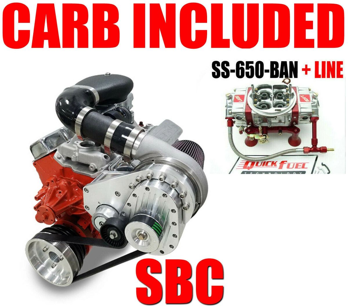 Small Block Chevy Supercharger Torqstorm Billet System With Blow ...