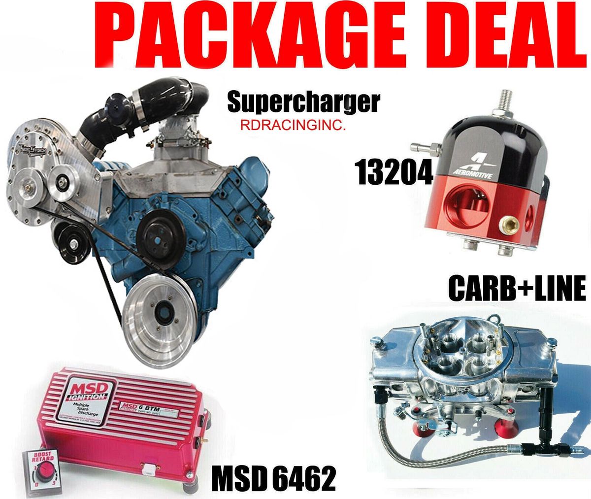 TORQSTORM SUPERCHARGER Big Block 455 Oldsmobile Billet System Combo