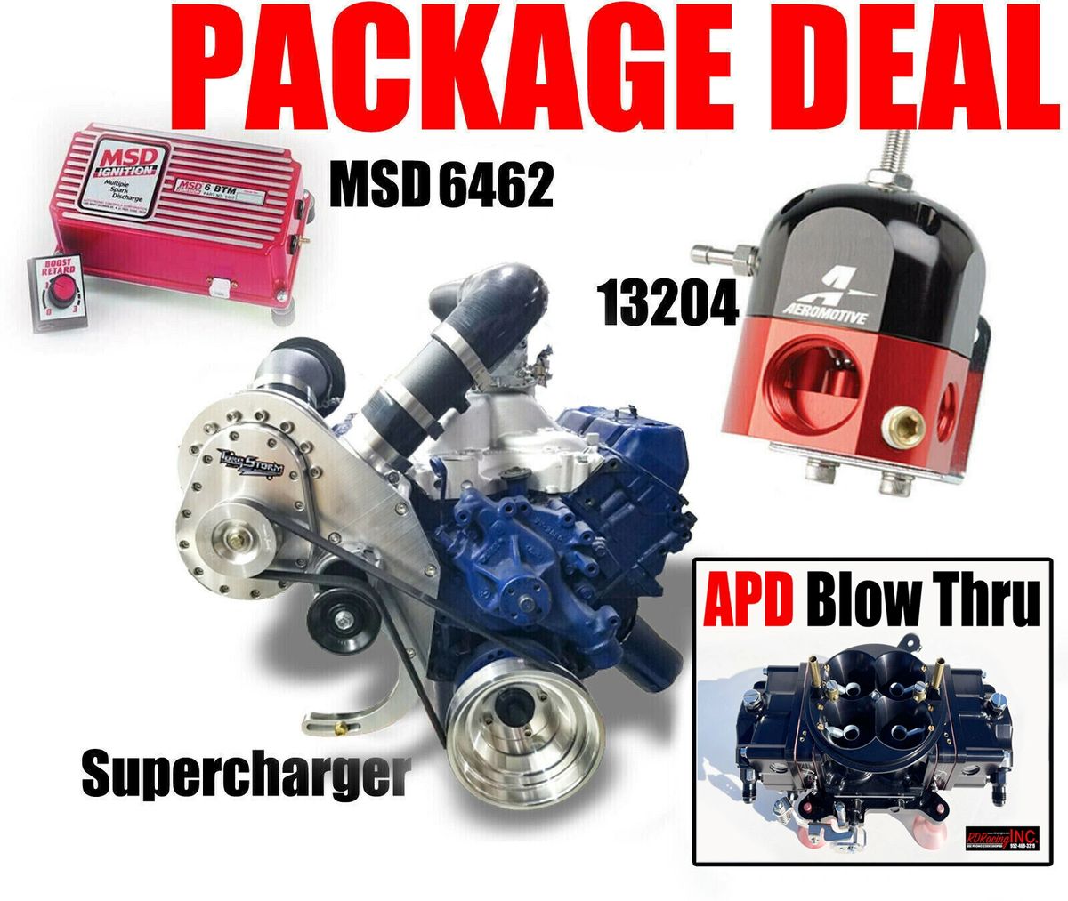 Torqstorm Supercharger Big Block Ford Billet System Combo