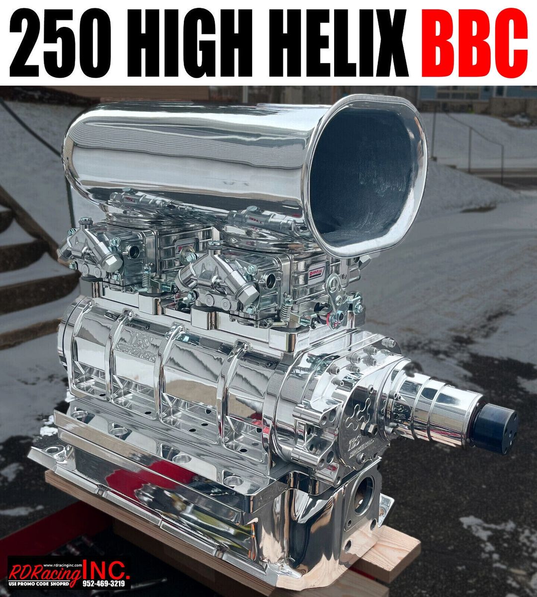 250 Blower Big Block Chevy Blower Shop Supercharger 8MM 2V Combo 3321