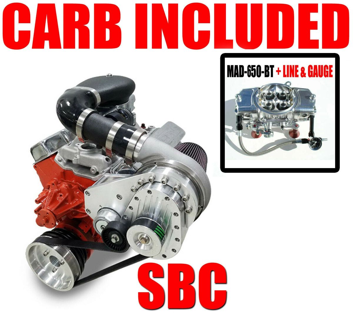 Torqstorm Supercharger Small Block Chevy Billet System With Blow ...