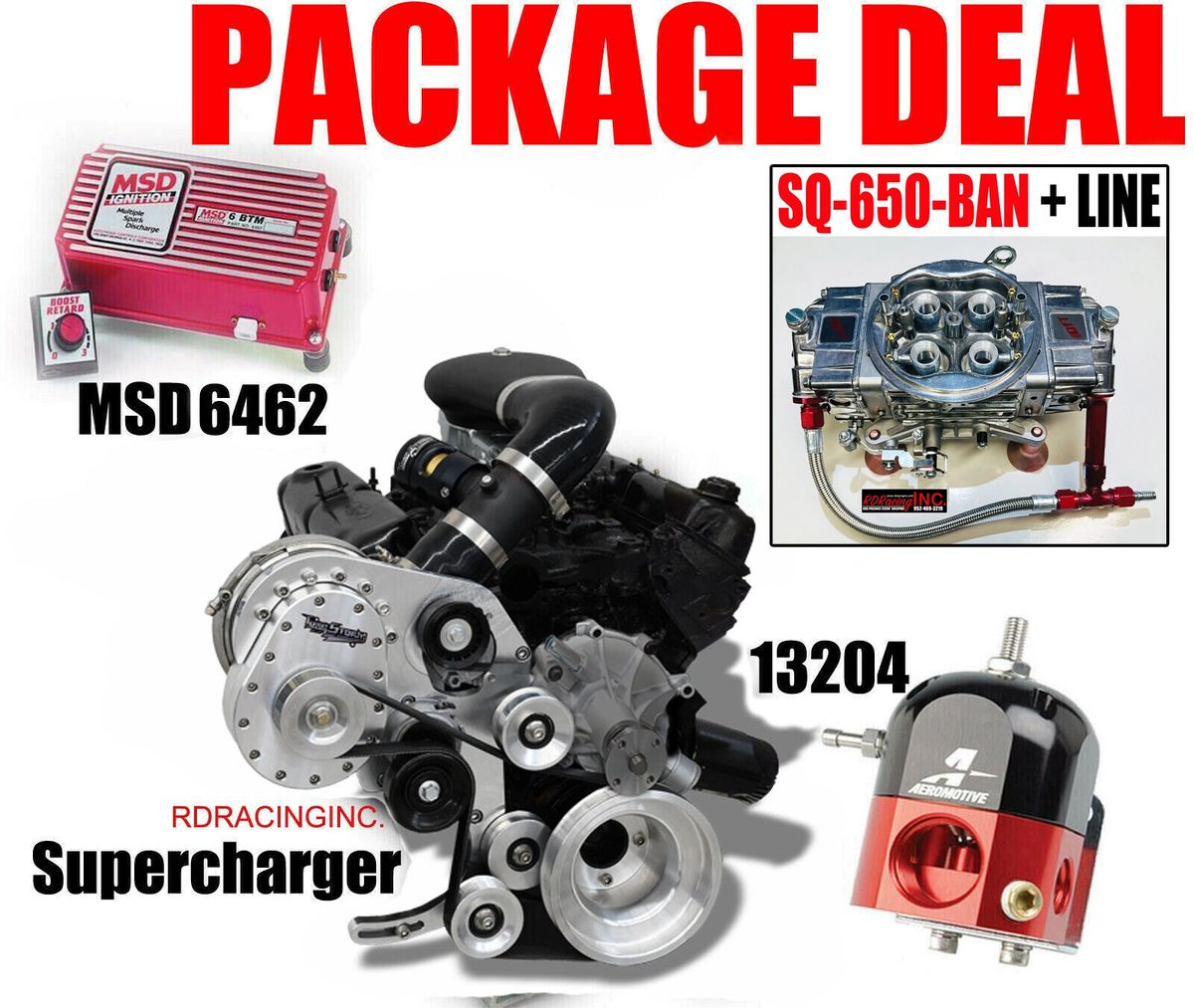 Small Block Ford 302 Torqstorm Supercharger Billet System Combo