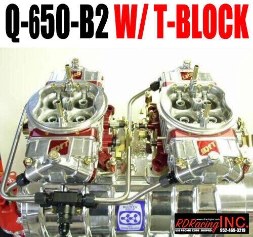 Quick Fuel 650 Cfm Blower Supercharger Carburetors Q-650-B2 With T Block